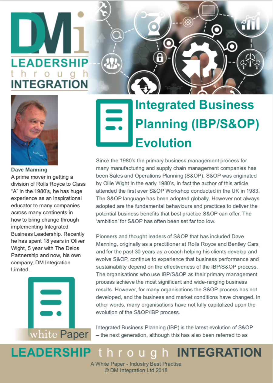 DM Integration – Leadership t h r o u g h Integration