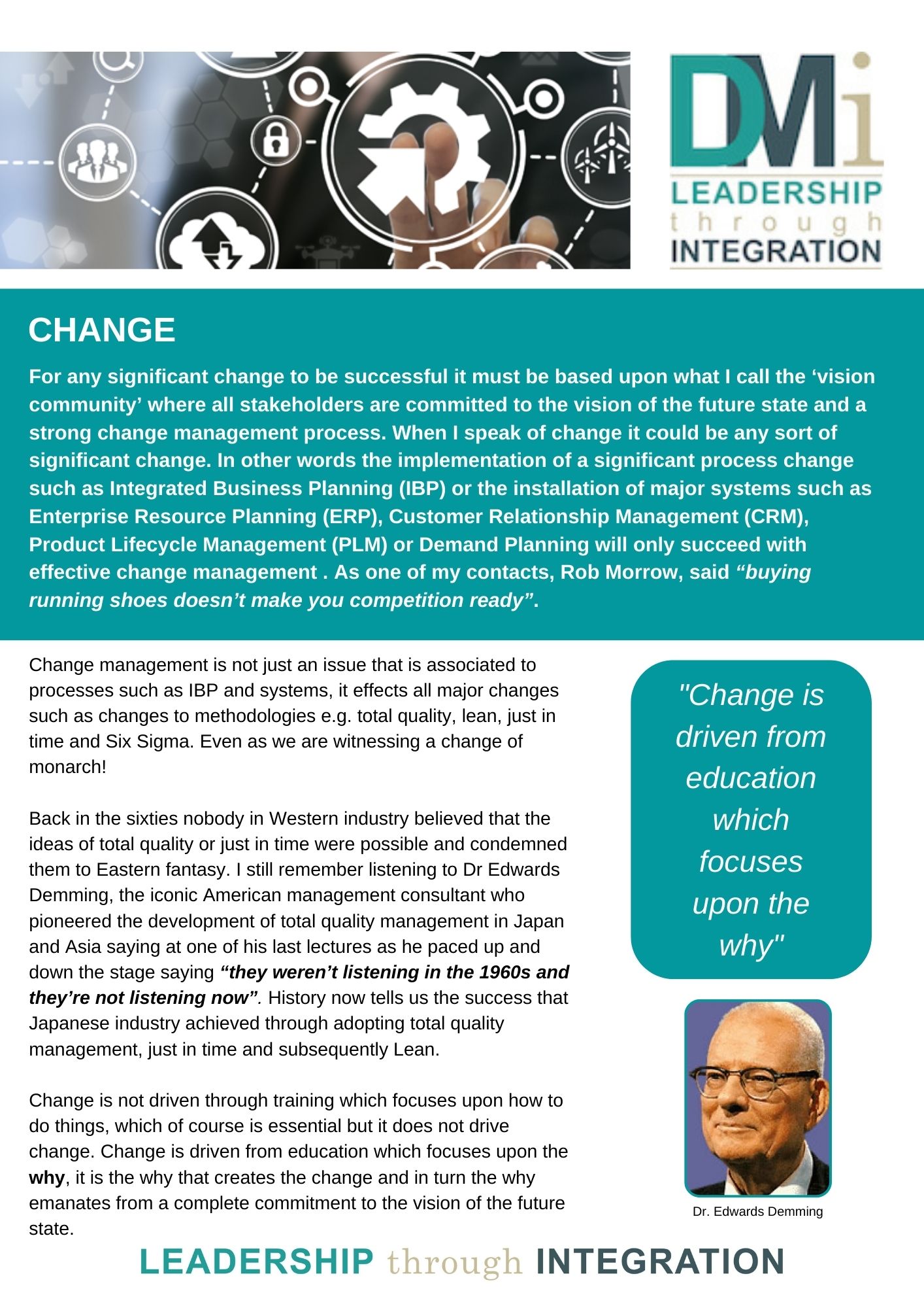 Change Management – DM Integration