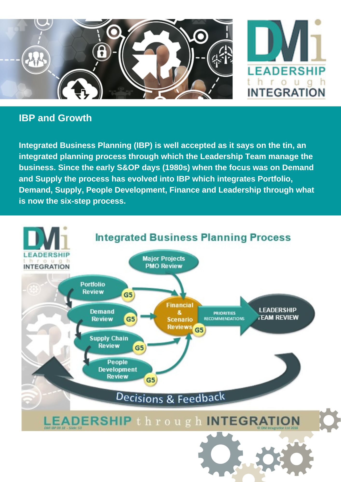 IBP and Growth – DM Integration
